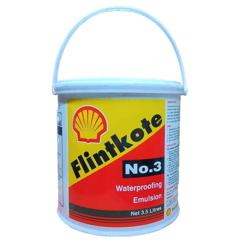 Shell Flintkote Waterproofing Emulsion No.3 - 3.5L | Shopee Philippines