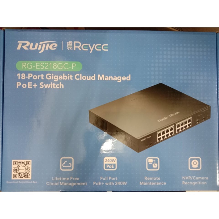 Ruijie RG-ES218GC-P | 18-port Gigabit Smart Managed POE Switch | Shopee Philippines