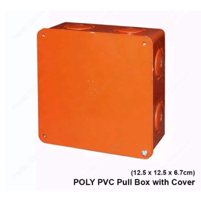 PVC Orange Utility Box/Junction Box With Cover | Shopee Philippines
