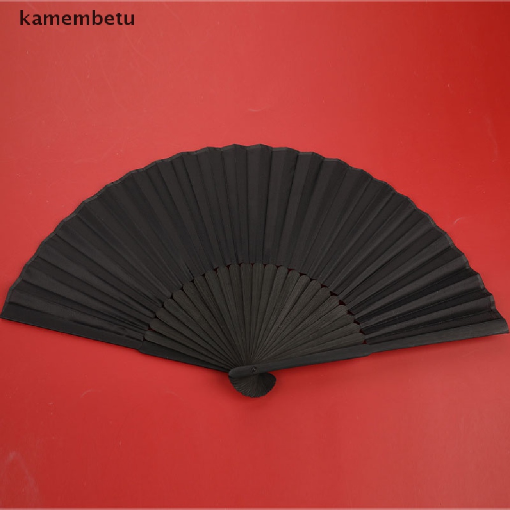 betu Chinese Style Black Vintage Hand Fan Folding Fan Chinese Dance ...