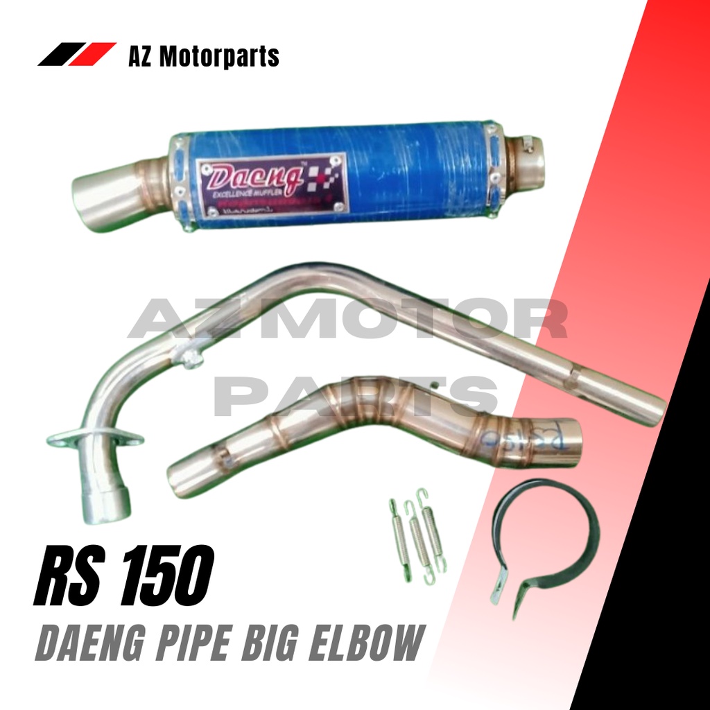 Daeng Pipe for RS150 (Big Elbow)44mm | Shopee Philippines