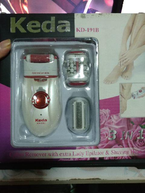 Keda 3 in 1 Hair Remover Shaver Epilator Callus Remover Electric ...