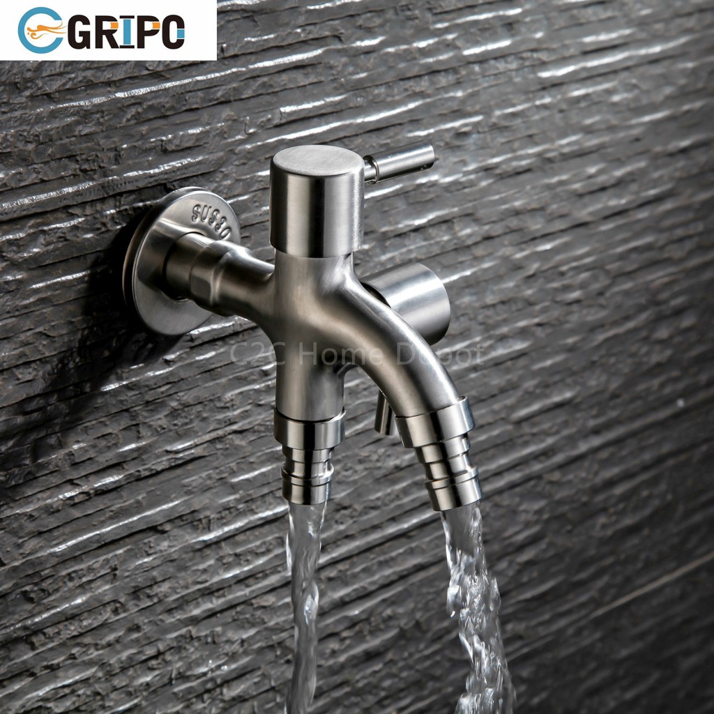 GRIPO sus304 stainless 2 way two way faucet (GP85741H) | Shopee Philippines