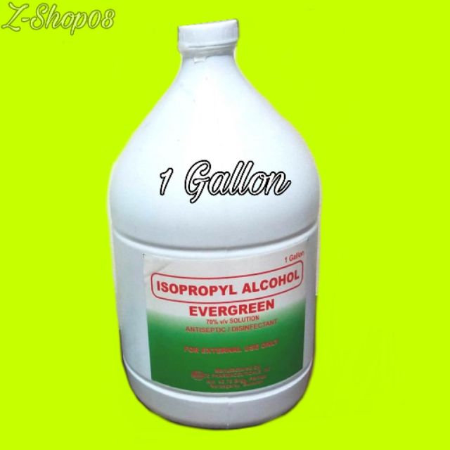 Alcohol 70% Solution (Evergreen) 1Gallon | Shopee Philippines