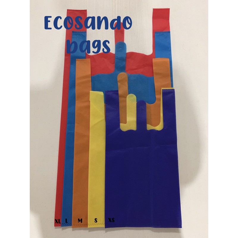 [50 pcs] Reusable Eco Sando Bag with 6 colors and 5 sizes available ...