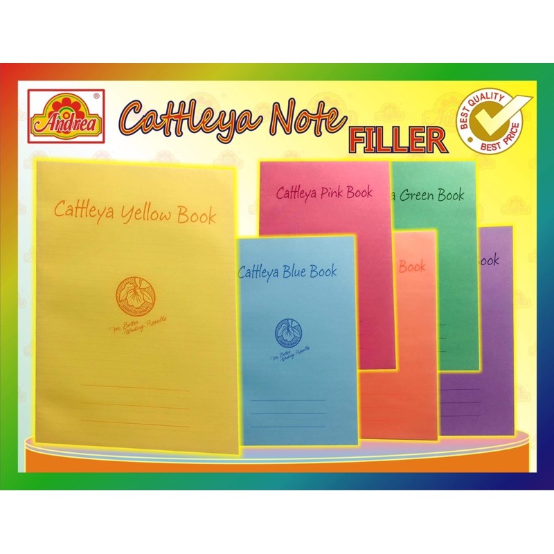 Cattleya filler 6 x 8 1/2" ( notebook size) | ANDREA | Shopee Philippines