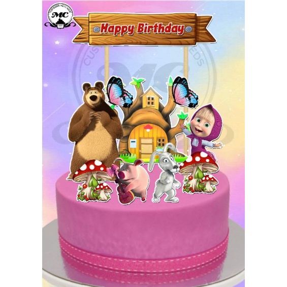 Masha and the Bear Cake Topper | Shopee Philippines