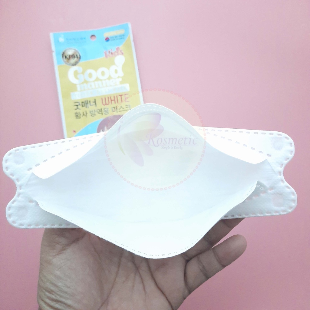 [GOODMANNER] Yellow Dust Mask KF94 - White for KIDS / Individually Seal ...