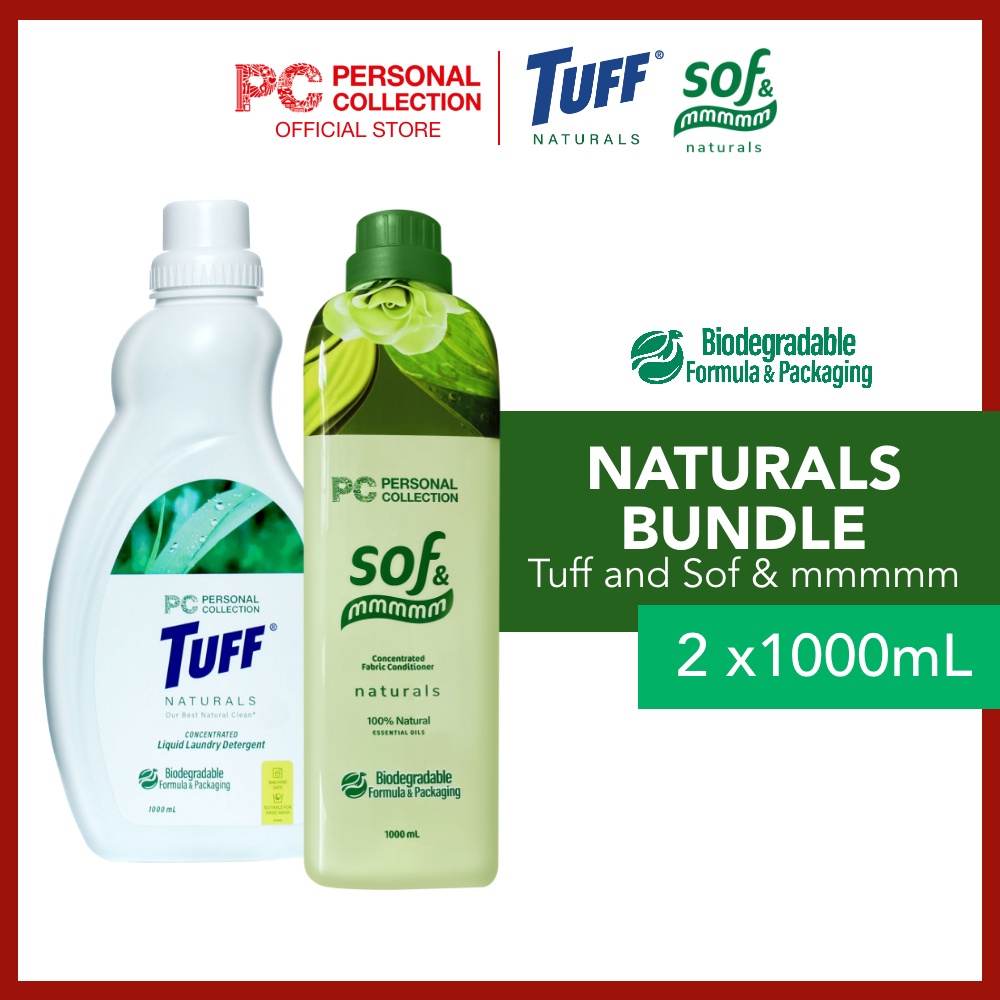 Tuff Naturals Liquid Laundry Detergent + sof & mmmmm Naturals Fabric ...