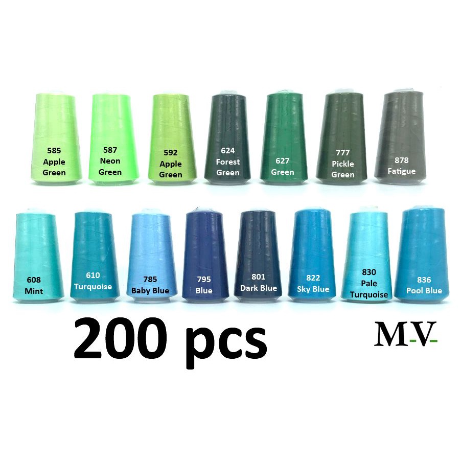 Sinulid Polyester sewing thread 3000y tkt 120 (200cones) | Shopee ...