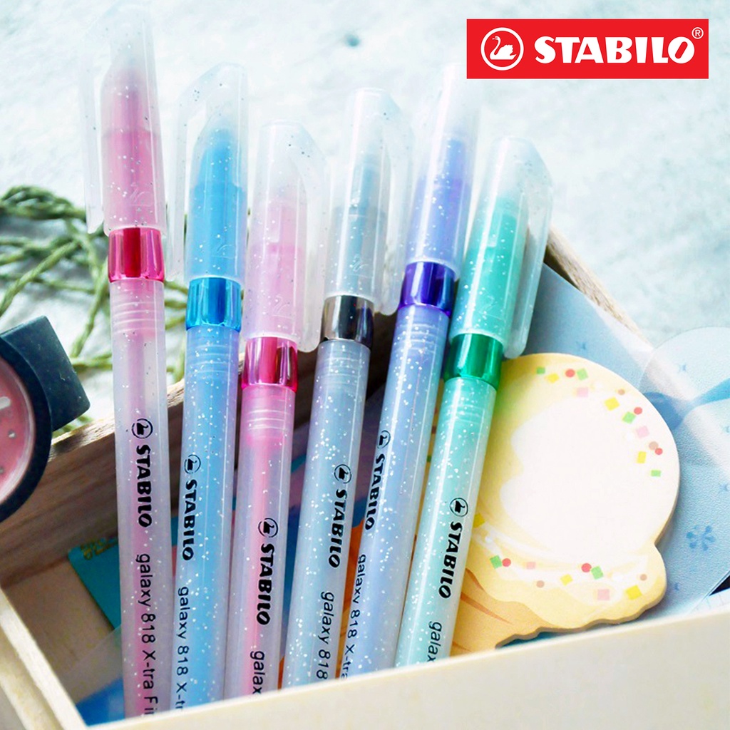 STABILO Galaxy Ballpoint Pen Ballpen Black Blue Red Pink Green Violet ...