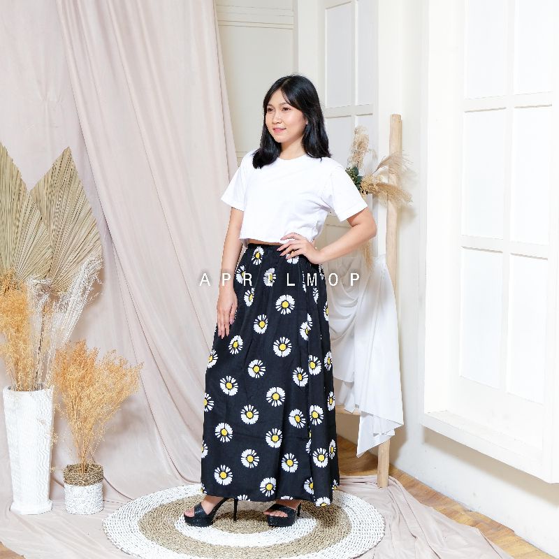 Skirt DAISY SUN // SKIRT VINTAGE ALA KOREA // SKIRT Women MOTIF ...