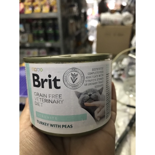 Brit Grain Free Veterinary Diet Struvite Cat Wet Food 200 g. | Shopee ...