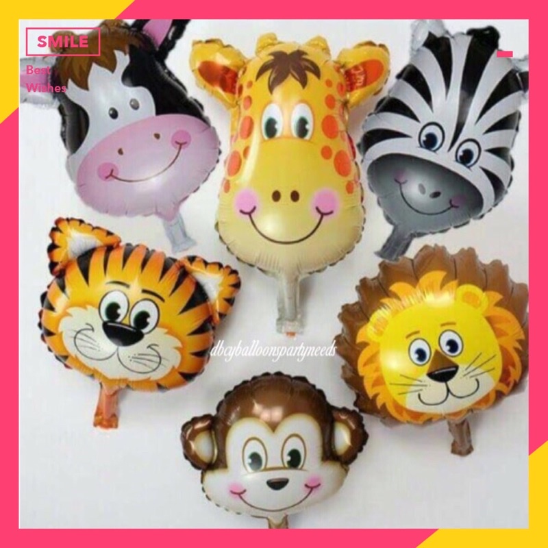 Animals Foil Balloon Mini Size birthday partyneeds decor party supply ...