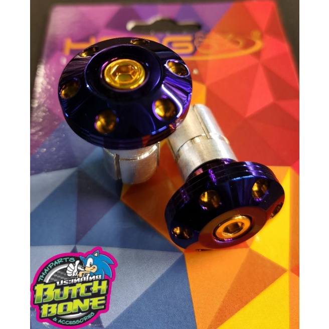 HENG BAR END UNIVERSAL (GOLD-WHITEGOLD-TITANIUM-CNC GEAR TYPE) | Shopee ...