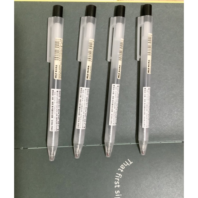 Authentic Muji Knock Type Gel Pens | Shopee Philippines