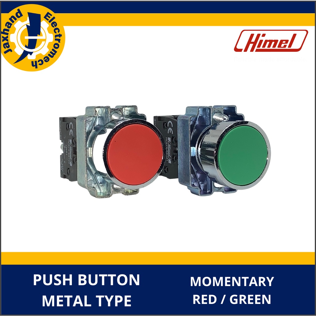 Himel Momentary Push Button, Red/Green, 220V | Shopee Philippines