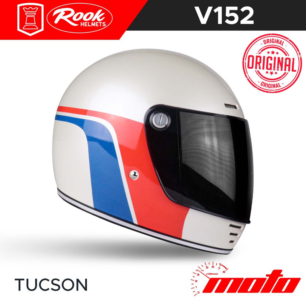 ROOK V152 Tucson Single Visor Helmet with Free Clear lens | Shopee ...