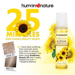 Human Nature Sunflower Beauty Oil Organic | Shopee Philippines