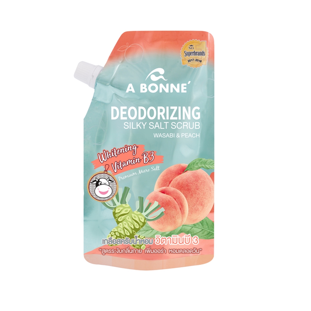 Abonne Deodorizing Silky Salt Scrub 350G - Wasabi & Peach ( A130 ...