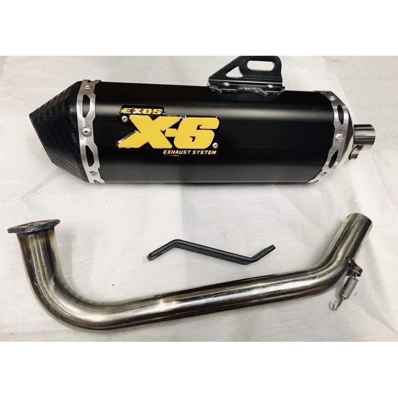 Exos X6 Silent Pipe Xrm 110 / Xrm 125 / Smash / Raider J / Wave 100 ...