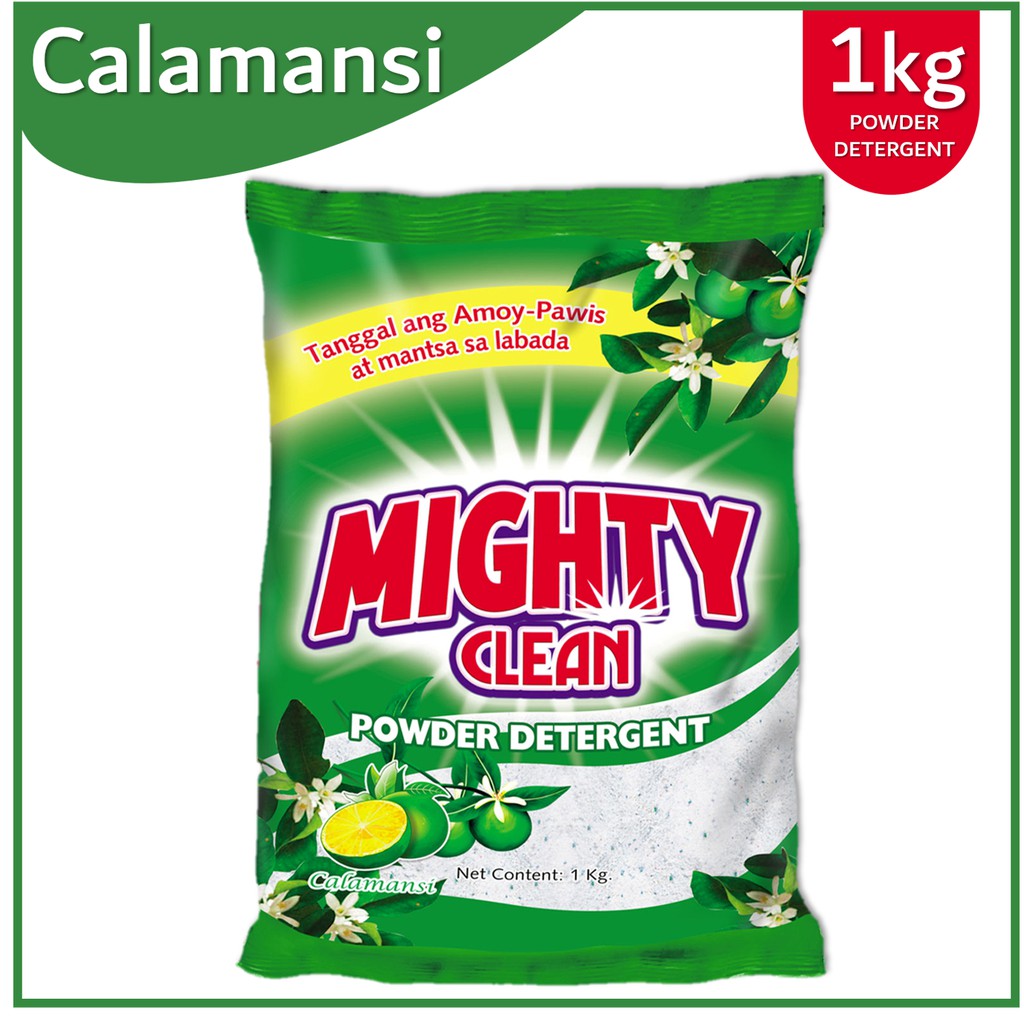 Mighty Clean Detergent Powder Calamansi - Powder (Green) 1 Kilo ...