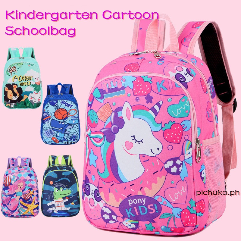 New Kindergarten Schoolbag Cute Cartoon Unicorn Print Boys and Girls ...