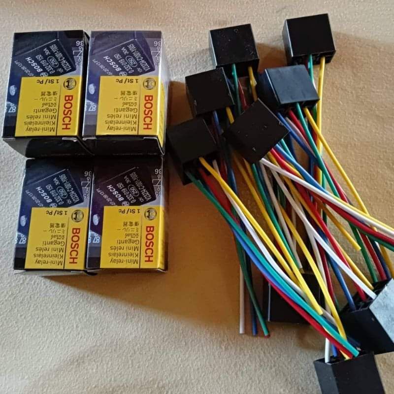 BOSCH RELAY 12V+RELAY SOCKET 5PINS | Shopee Philippines