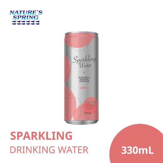 Nature's Spring Sparkling Water Apple 330mL | Shopee Philippines