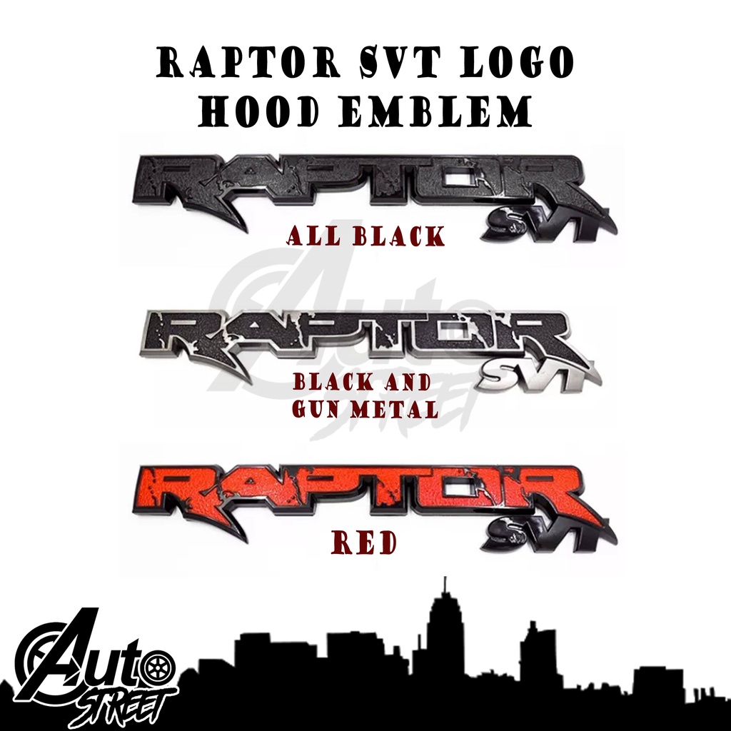 Ford Ranger Raptor 2018-2021 RAPTOR SVT Rear Trunk Tailgate Badge ...