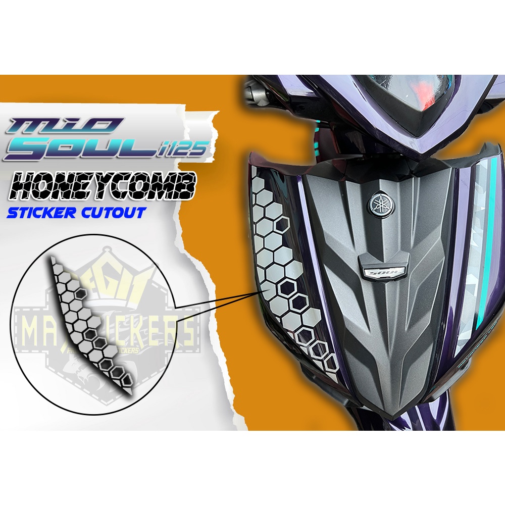 Yamaha Mio Soul i125 HoneyComb Sticker Decal Cutout | Shopee Philippines