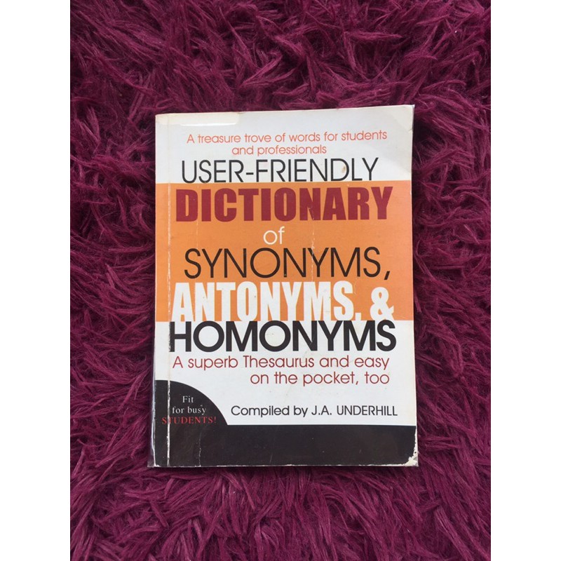 Synonyms And Antonyms Book