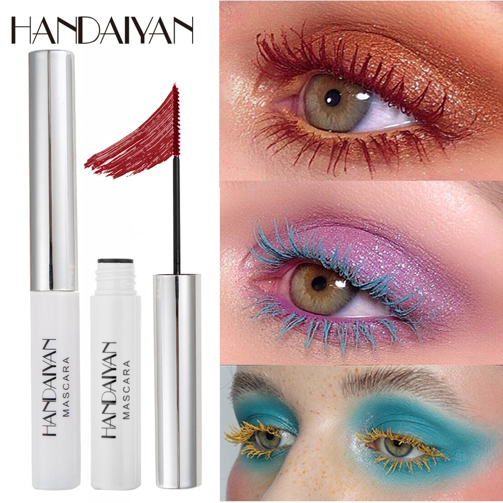 HANDAIYAN Curly Color Eyelash Mask 4D Cosmetic Extension Long Lasting ... HANDAIYAN Curly Color Eyelash Mask 4D Cosmetic Extension Long Lasting ...