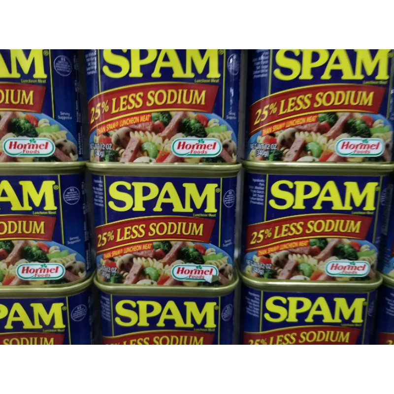 Spam 25% Less Sodium 340G Original Authentic | Shopee Philippines