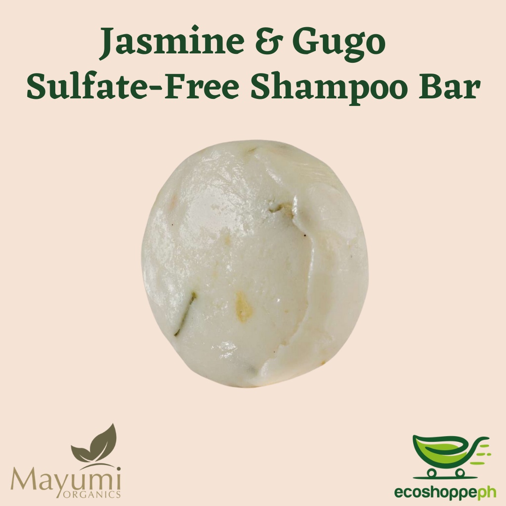 Mayumi Organics Hair Thickening Jasmine & Gugo Sulfate-Free Shampoo Bar ...