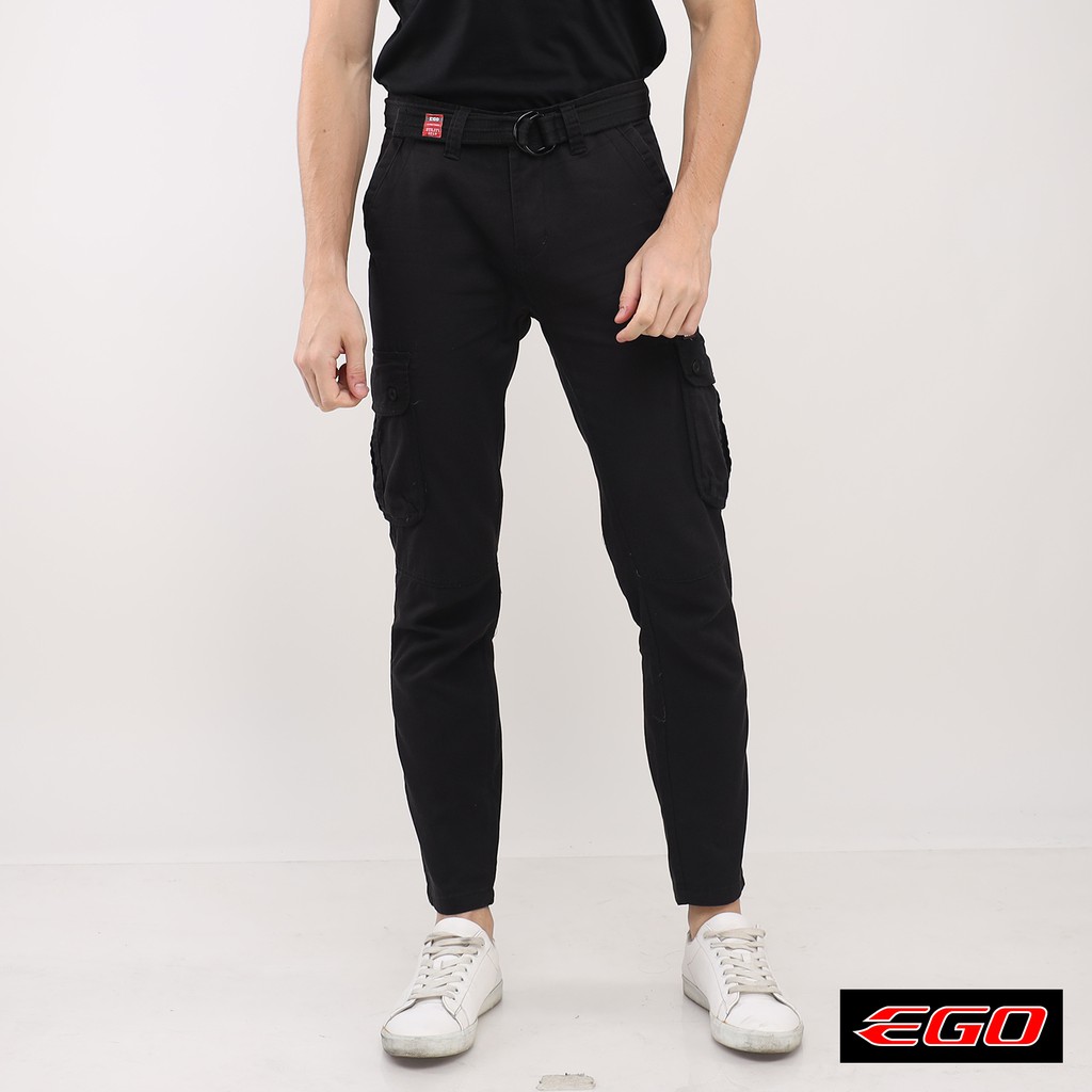 Ego Twill Cargo Pants EMB02-0059 (Black) | Shopee Philippines