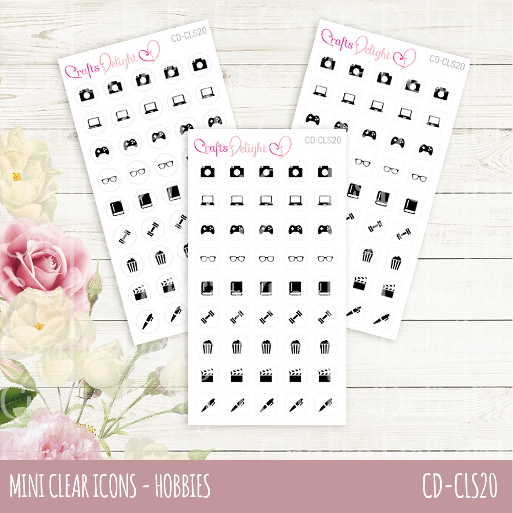 CLS20 Hobbies Mini Icons Foiled Planner Stickers | Shopee Philippines