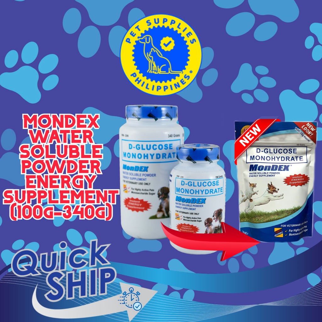 MONDEX WATER SOLUBLE POWDER ENERGY SUPPLEMENT (100g-340g) | Shopee ...