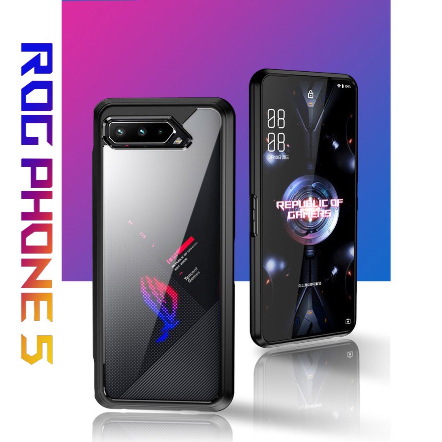 TCF Clear Hybrid Shock Proof Armor Case for Asus ROG Phone 5 / ROG 5s ...