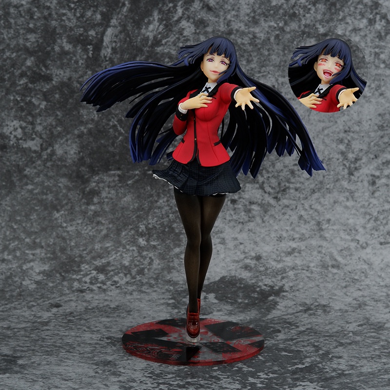 Anime Jabami Yumeko Kakegurui Uniform Ver PVC Double Head Action Figure ...