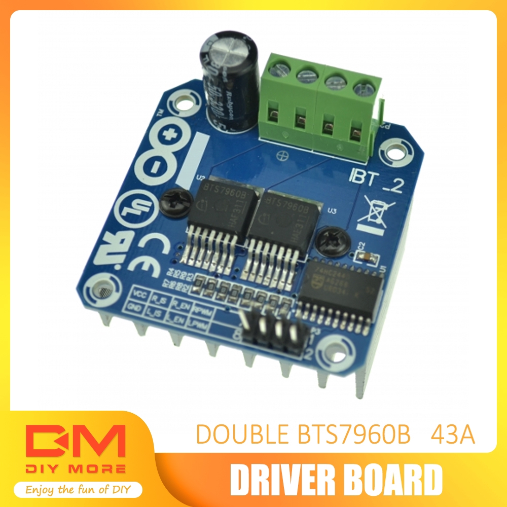 DIYMORE | Semiconductor BTS7960B BTN7960 Stepper Motor Driver 43A H ...