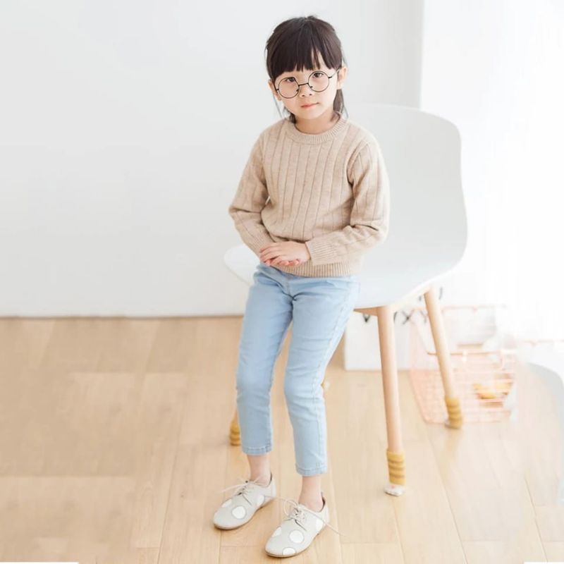 Cs060 Children's Knitted Sweater Plain Loli Premium | Shopee Philippines