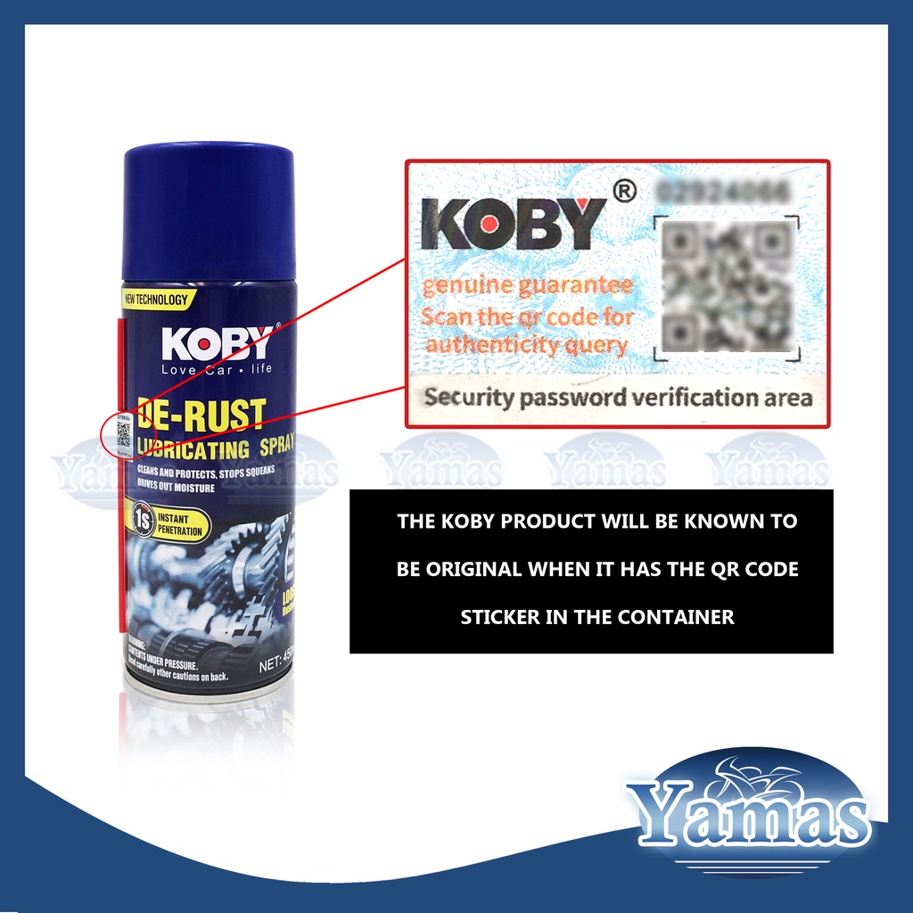 KOBY DE-RUST LUBRICATING SPRAY | Shopee Philippines