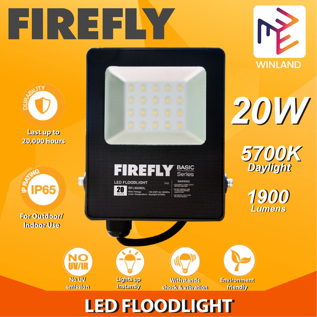 FIREFLY by Winland Floodlight 20W Basic Outdoor FIREFLY by Winland ...