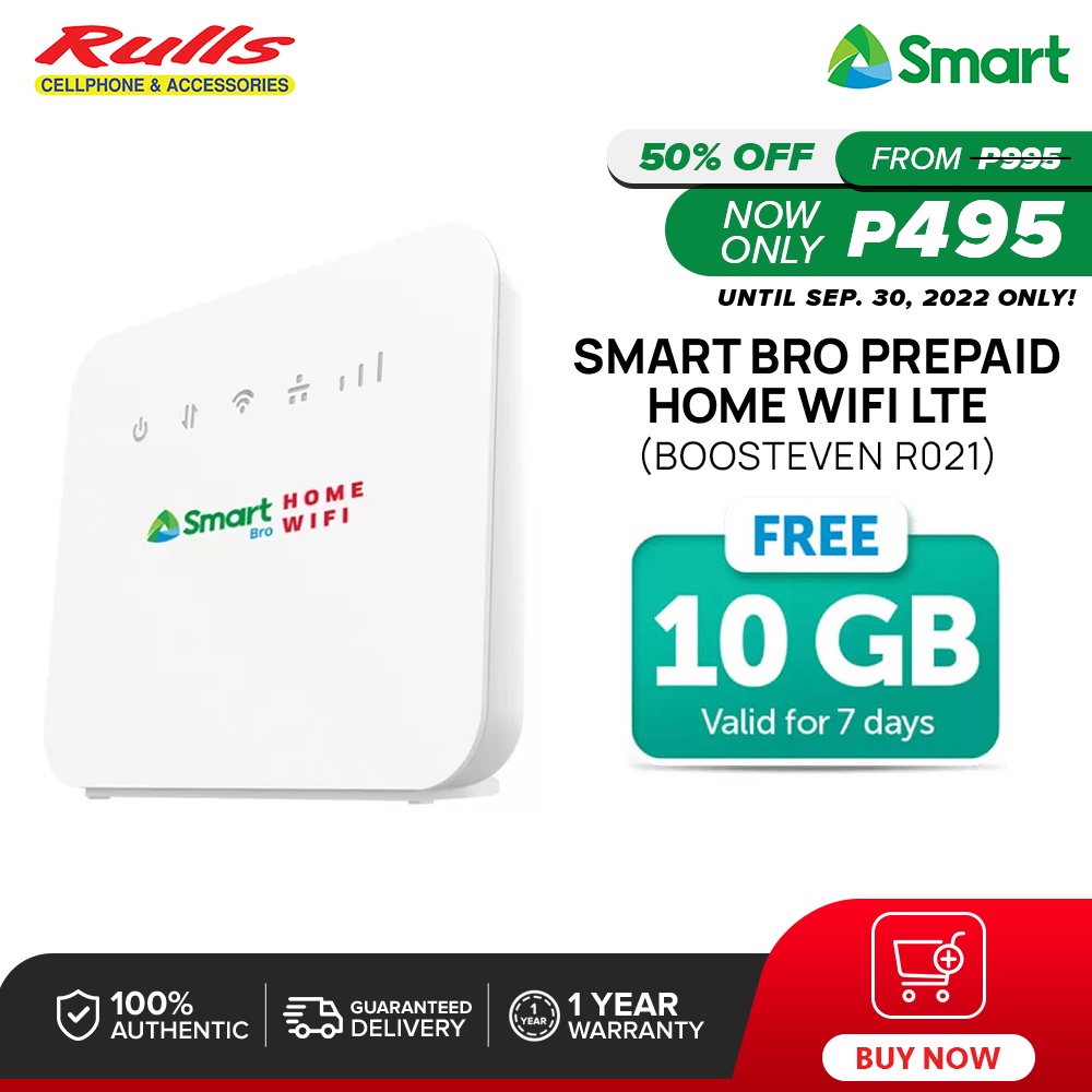 Smart Bro Prepaid Home Wifi LTE CAT 4 (Boosteven-R021) with FREE 10GB ...