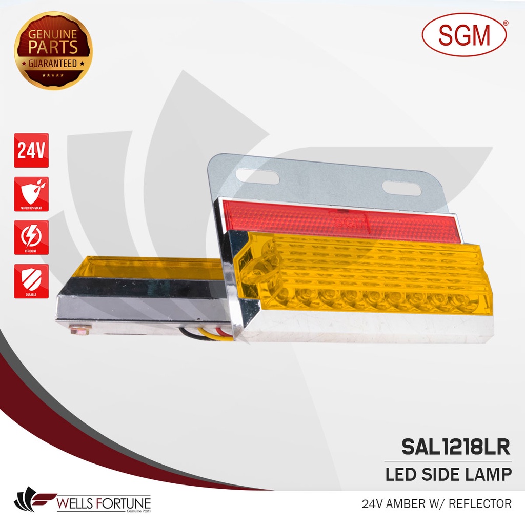 SGM LED SIDE MARKER LIGHT LED CLEARANCE LAMP WITH REFLECTOR FOR TRUCK ...