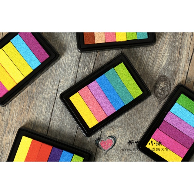 Rainbow stamp pad for DIY hand crafts | Shopee Philippines
