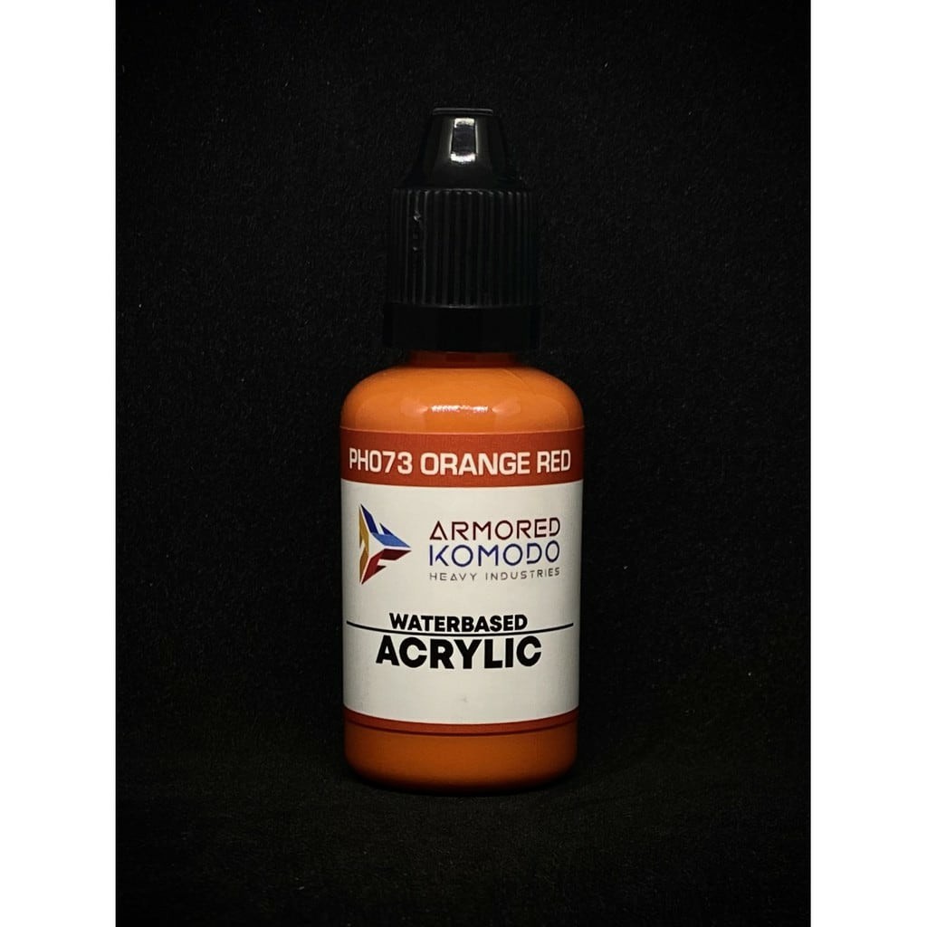 ArKom: PH073 Orange Red Waterbased Acrylic Paint Armored Komodo ...