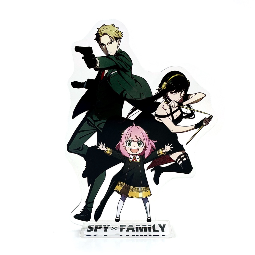 Spy x Family Anya Forger Yor Forger Loid Forger #D style acrylic stand ...