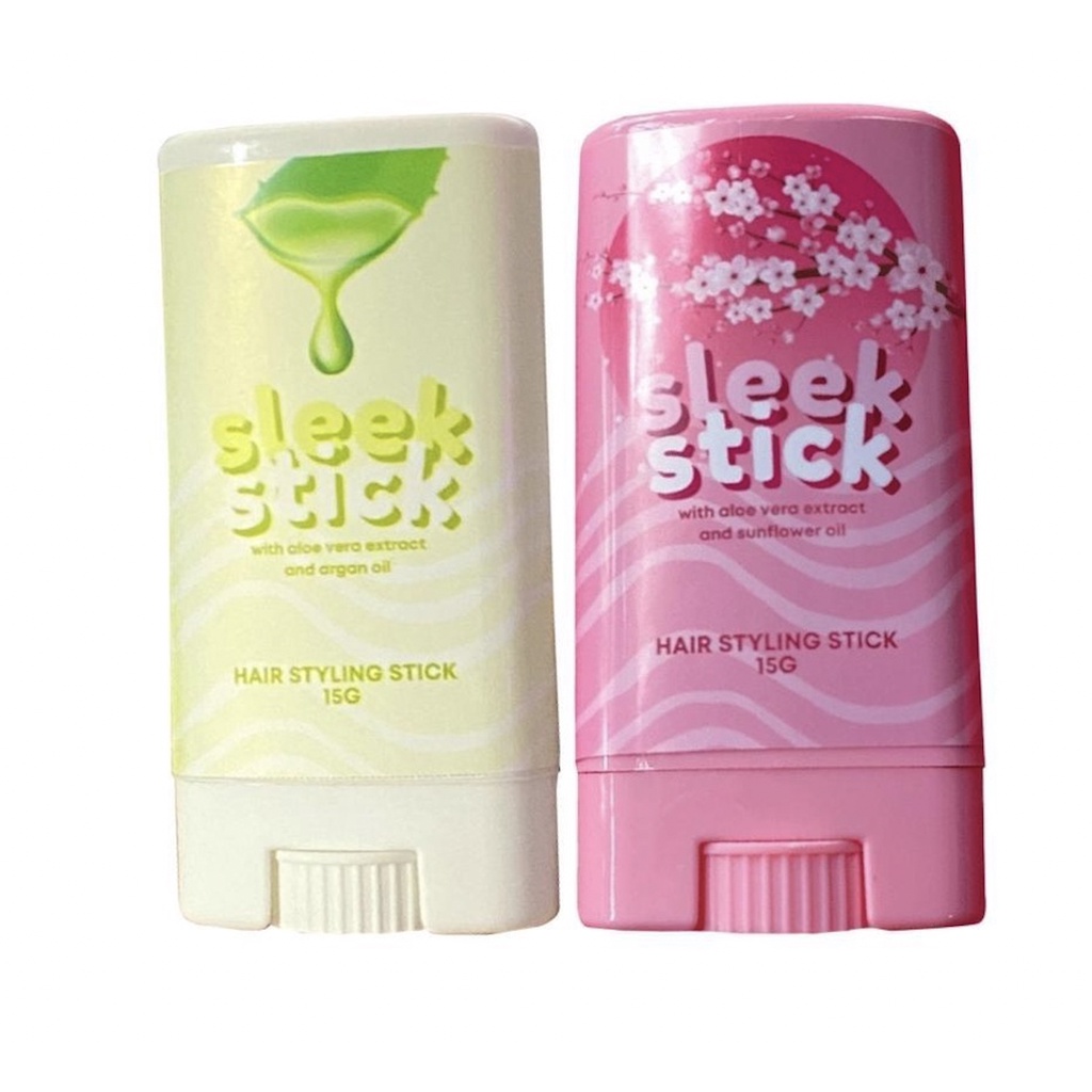 Sleek Stick Hair Styling Wax With Aloe Vera Extract Argan Oil And Sunflower Oil Hair Care 15g